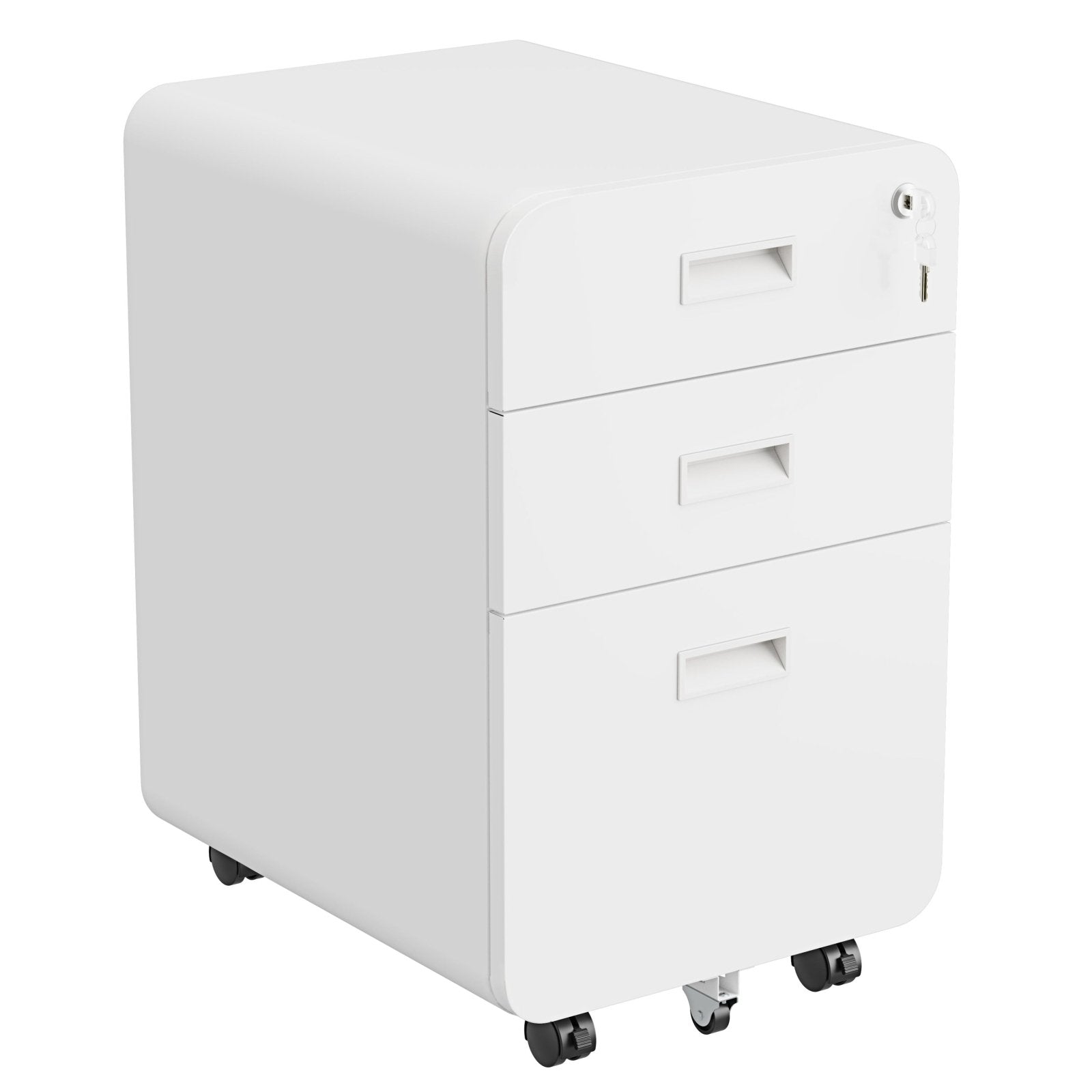 Mobile Cabinet Lockable Vertical File Cabinet Metal Mobile File